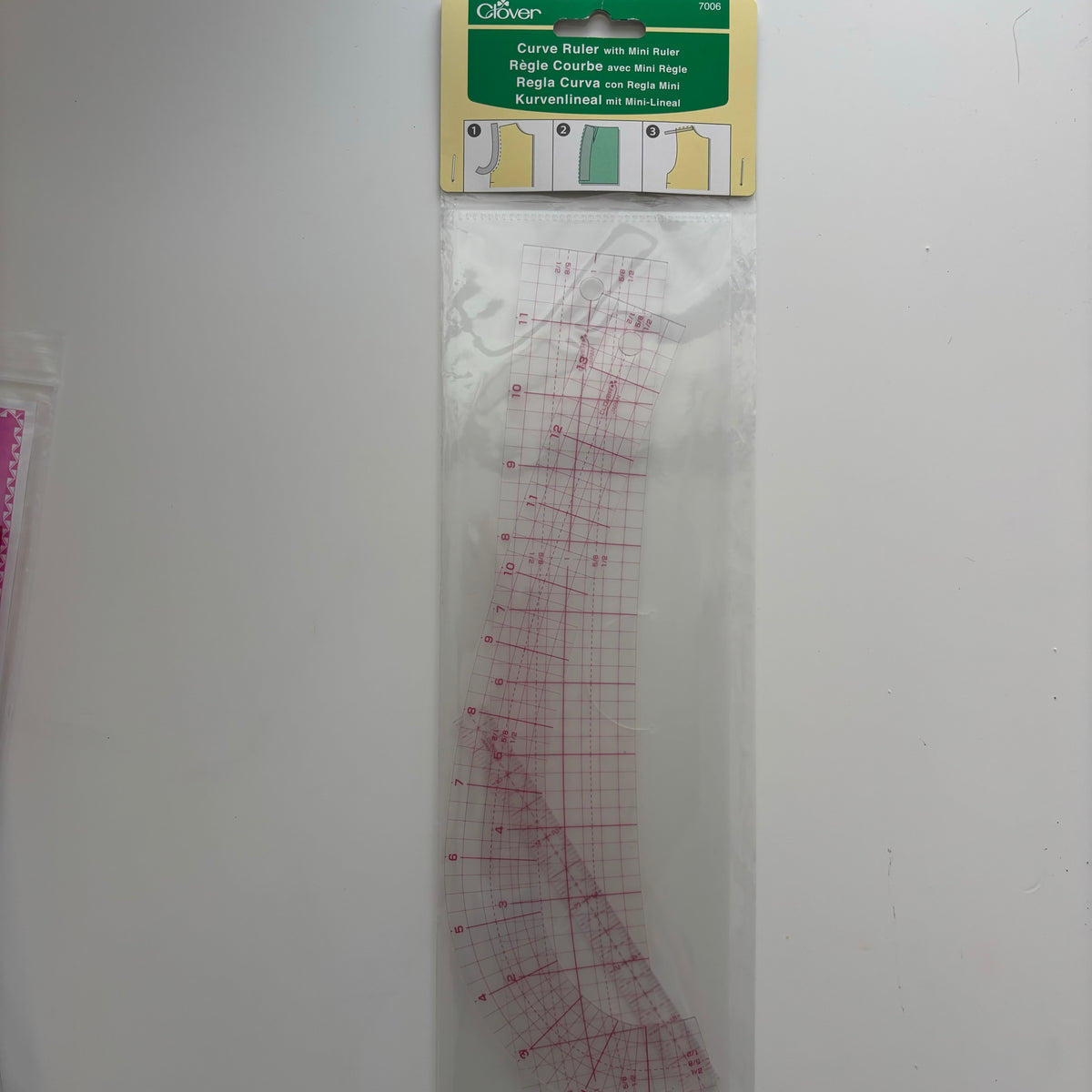 Clover French Curve Ruler with Mini Ruler 3 Piece Set – Sewing Boutique