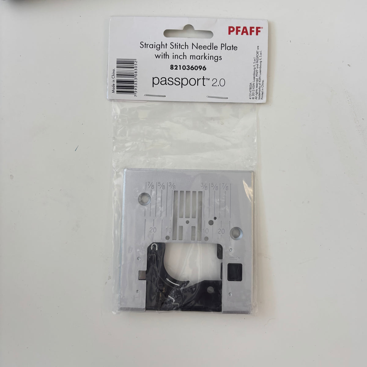 Pfaff Pasport Straight Stitch Plate – Sewing Boutique